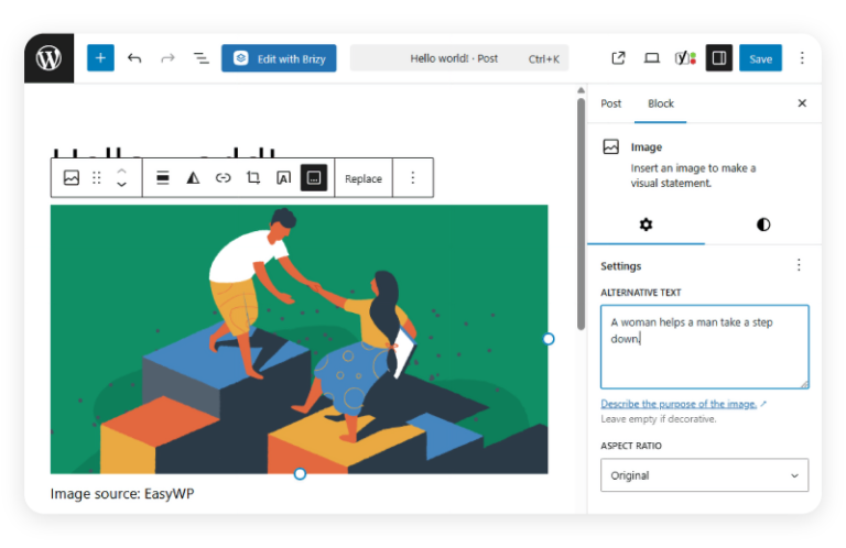How to add image alt text in WordPress - EasyWP